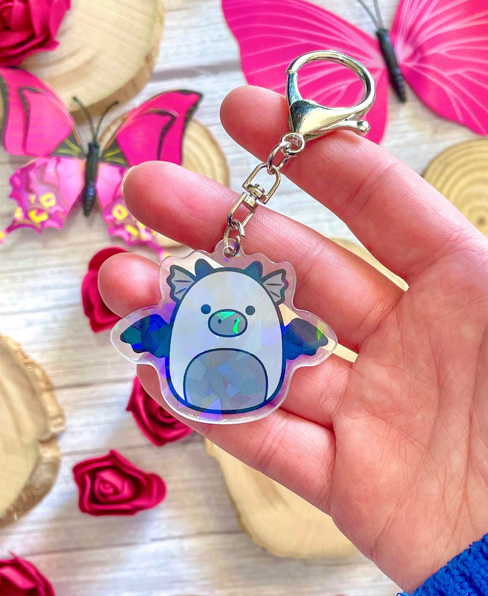 Prital Holo Print Acrylic Keychain – Ten Points