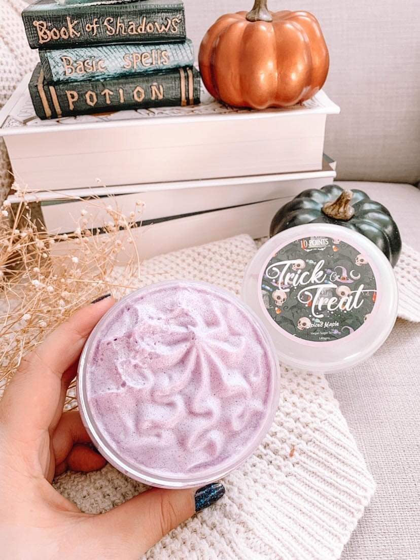 Trick or Treat Sugar Scrub Scented in Spiced Maple – Ten Points
